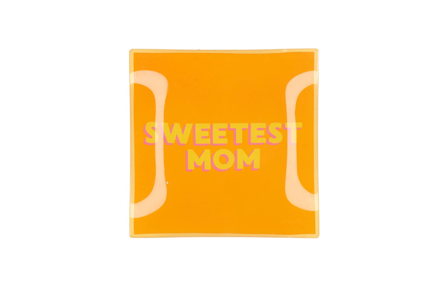 PLATE SQUARE SWEETEST MOM 18X18X2CM | Daan Kromhout
